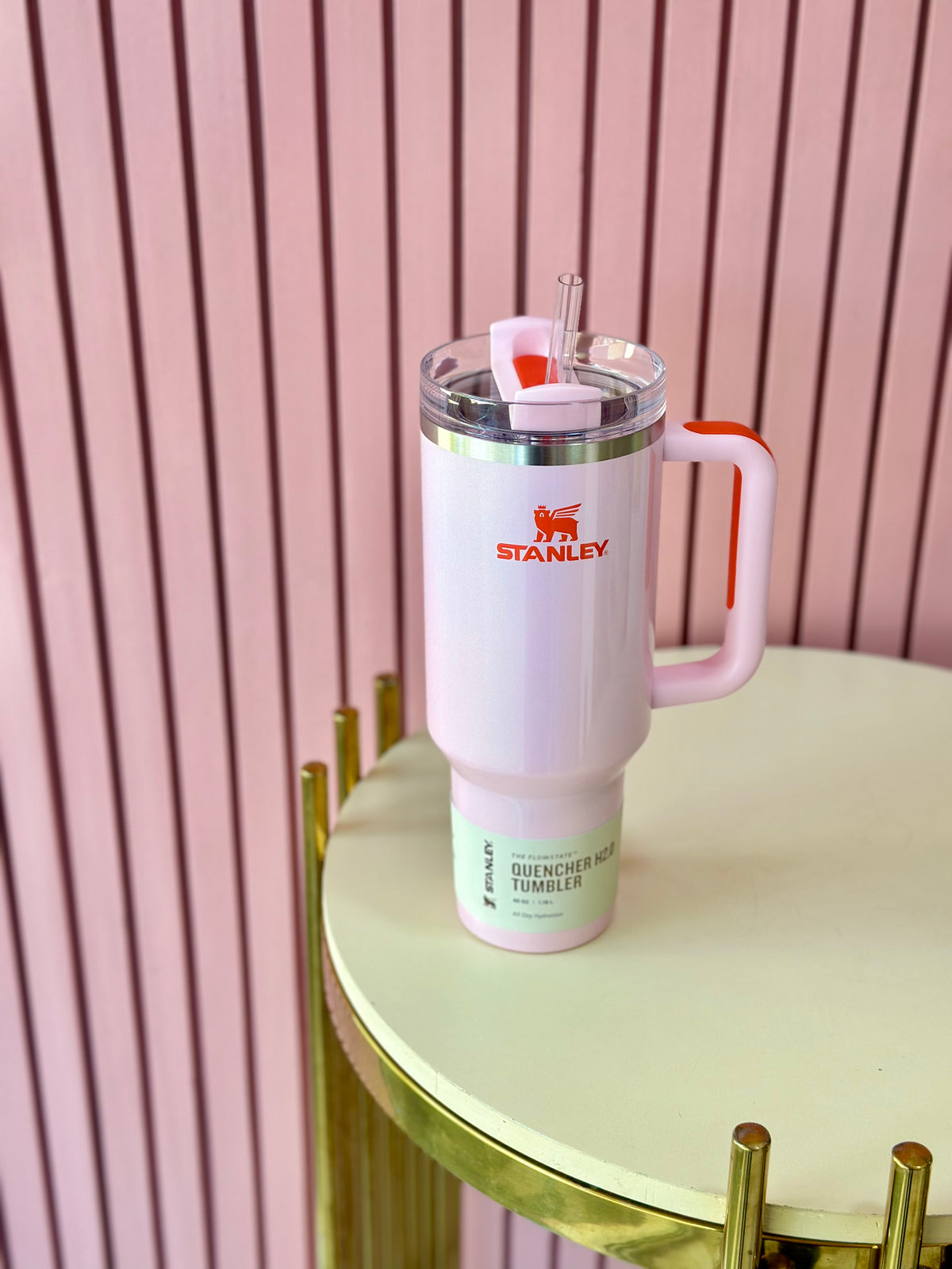 Rose Shimmer Stanley 40 Oz | Top Flowers