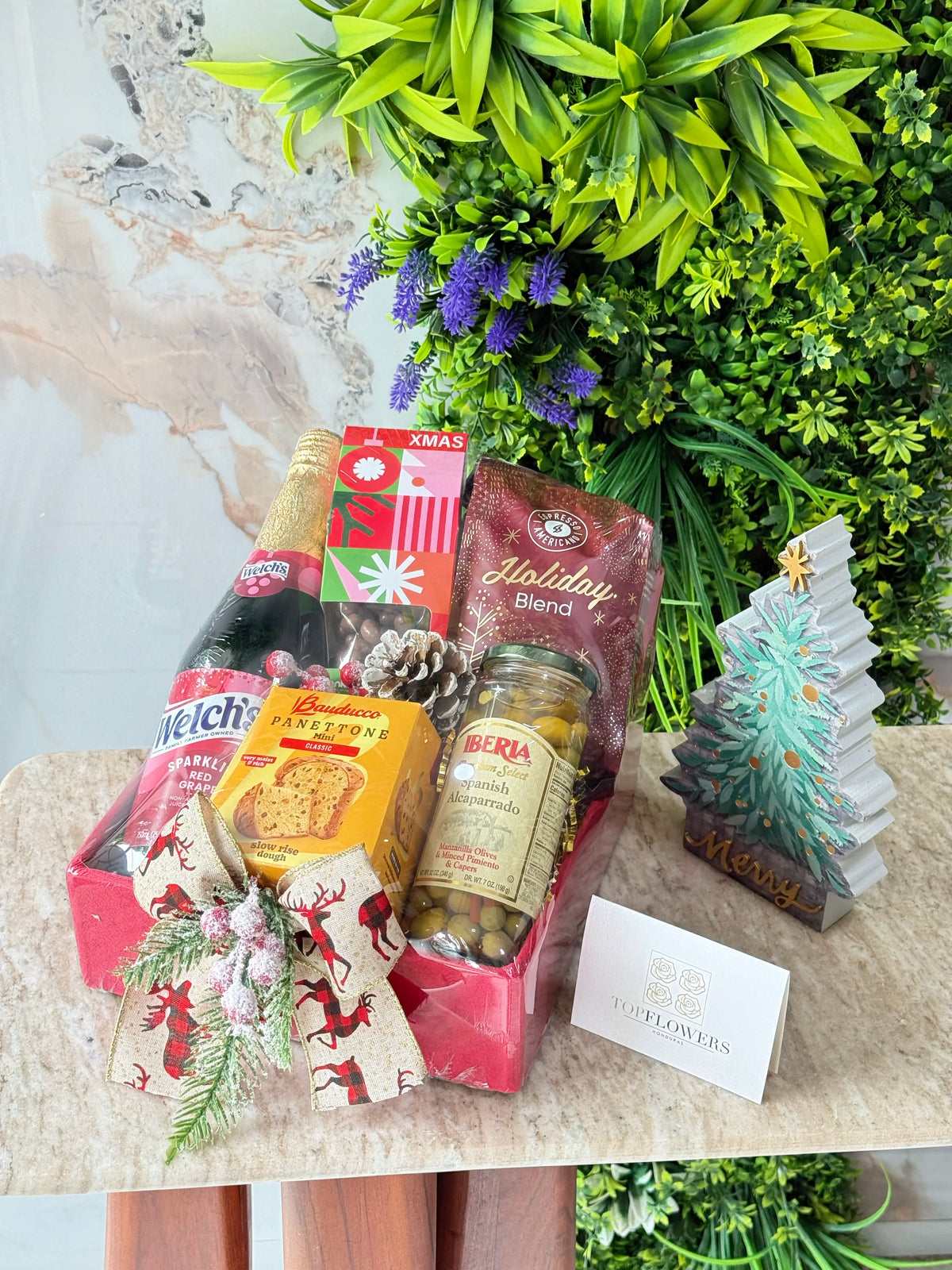 Red X-Mas Box (S) | Top Flowers